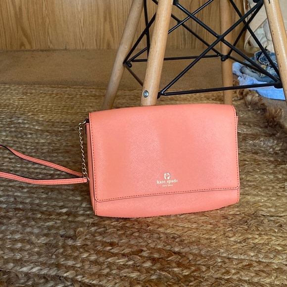 kate spade | Bags | Kate Spade Coral Color Purse Never Used Inside ...
